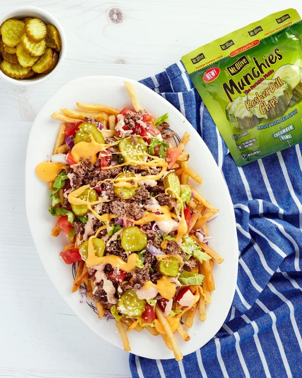 Cheeseburger Fries | Pickle Recipes | Munchies Kosher Dill Chips