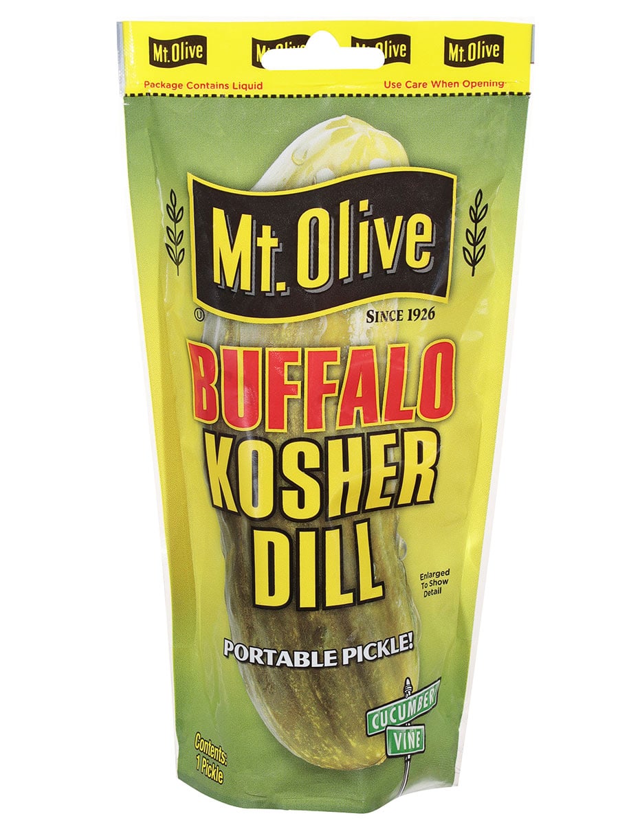 Single Serve Buffalo Kosher Dill Portable Pickle | Great for On-the-go